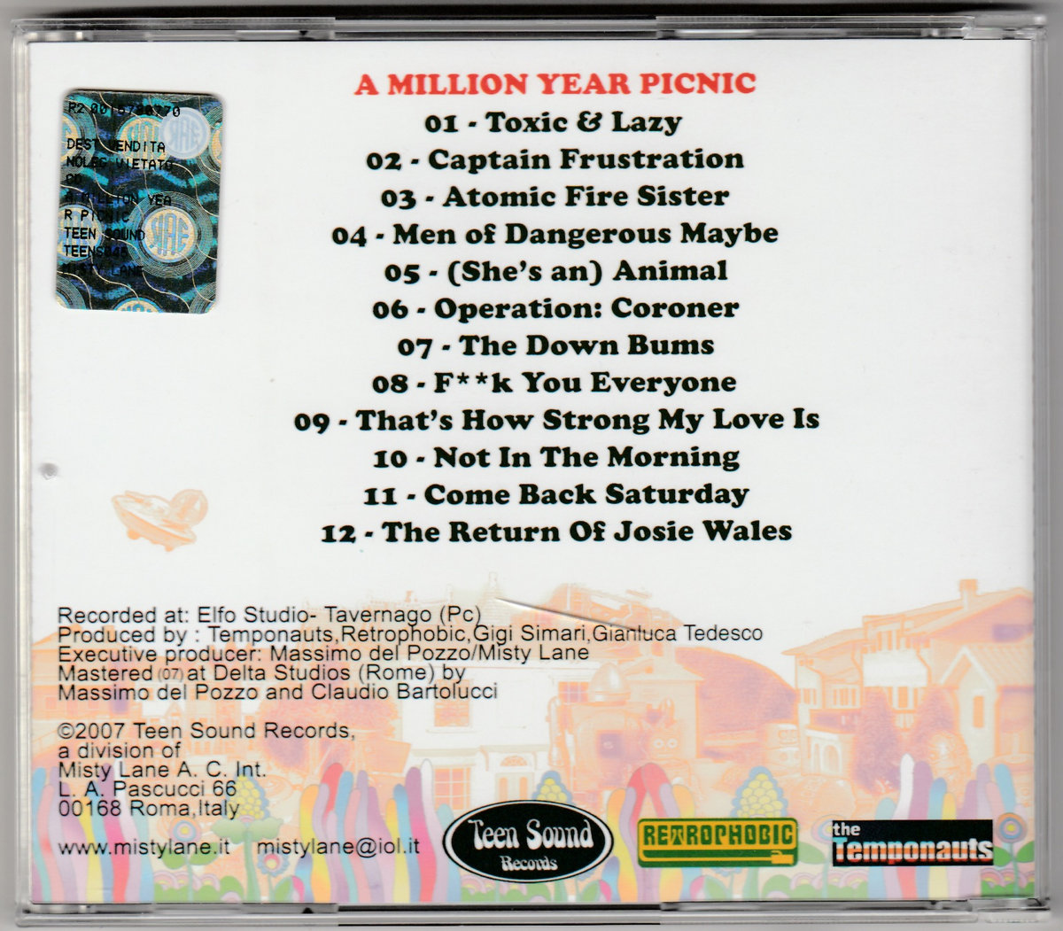 The Temponauts " A Million Year Picnic" | MISTY LANE MUSIC