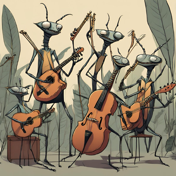 Captain Costello's Origami Club Orchestra | Drumstick Insects