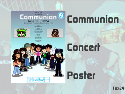 Communion Concert Poster | Copper Catsettes