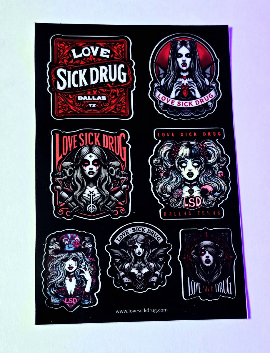 LSD Mini Sticker Sheet | Love Sick Drug