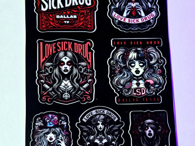 LSD Mini Sticker Sheet | Love Sick Drug