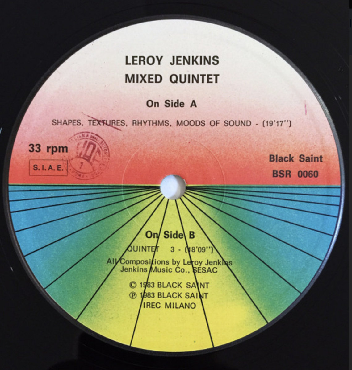 Mixed Quintet | Leroy Jenkins | Black Saint