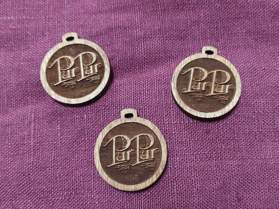 Wooden Pendant "PurPur Logo" | PurPur