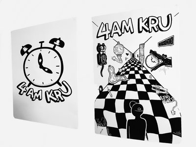 4am Kru Poster Bundle - White | 4am Kru