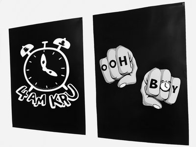 4am Kru Poster Bundle - Black | 4am Kru