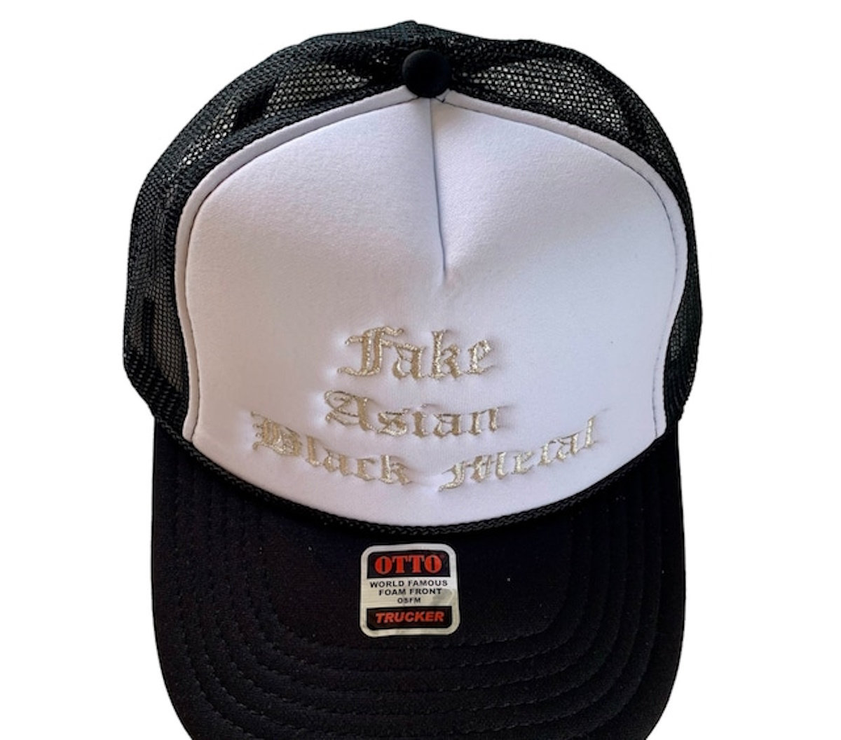 Fake Asian Black Metal Embroidery Mesh Baseball Cap | Asunojokei
