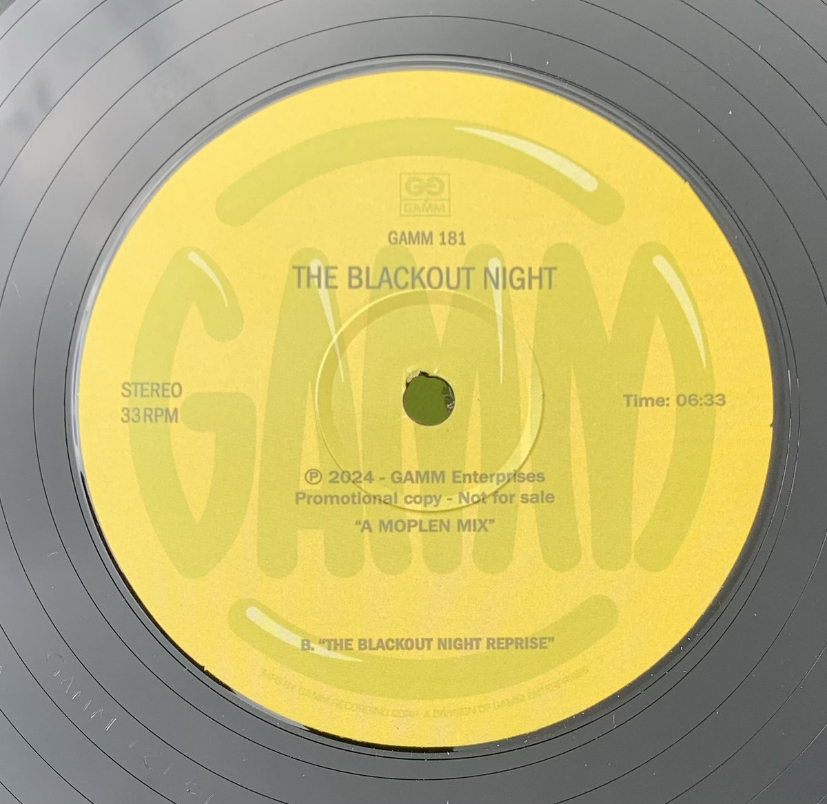 The Blackout Night | Moplen | G.A.M.M. Enterprises