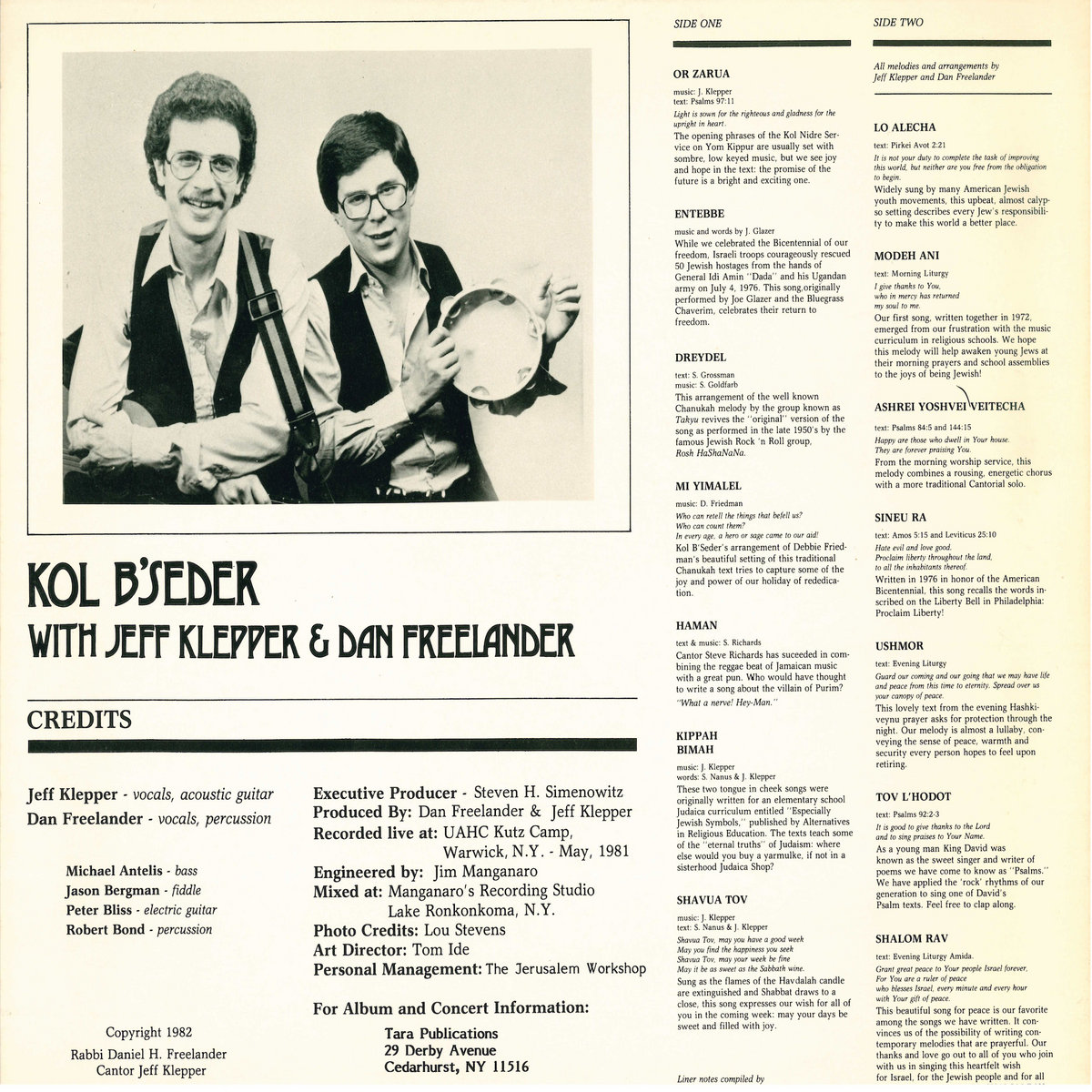 Snapshots Vol. 2 | Kol B'Seder (Jeff Klepper & Dan Freelander)