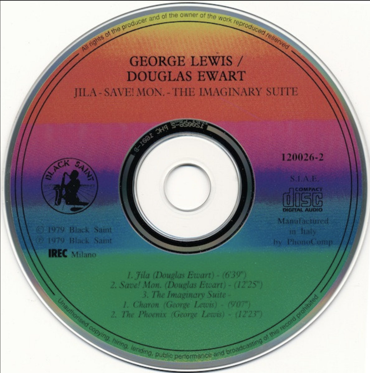 Jila - Save! Mon. - The Imaginary Suite | George Lewis, Douglas Ewart ...