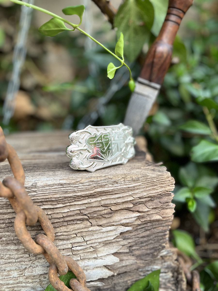 Castle Rat Belt Buckle in Mirror Silver | Castle Rat