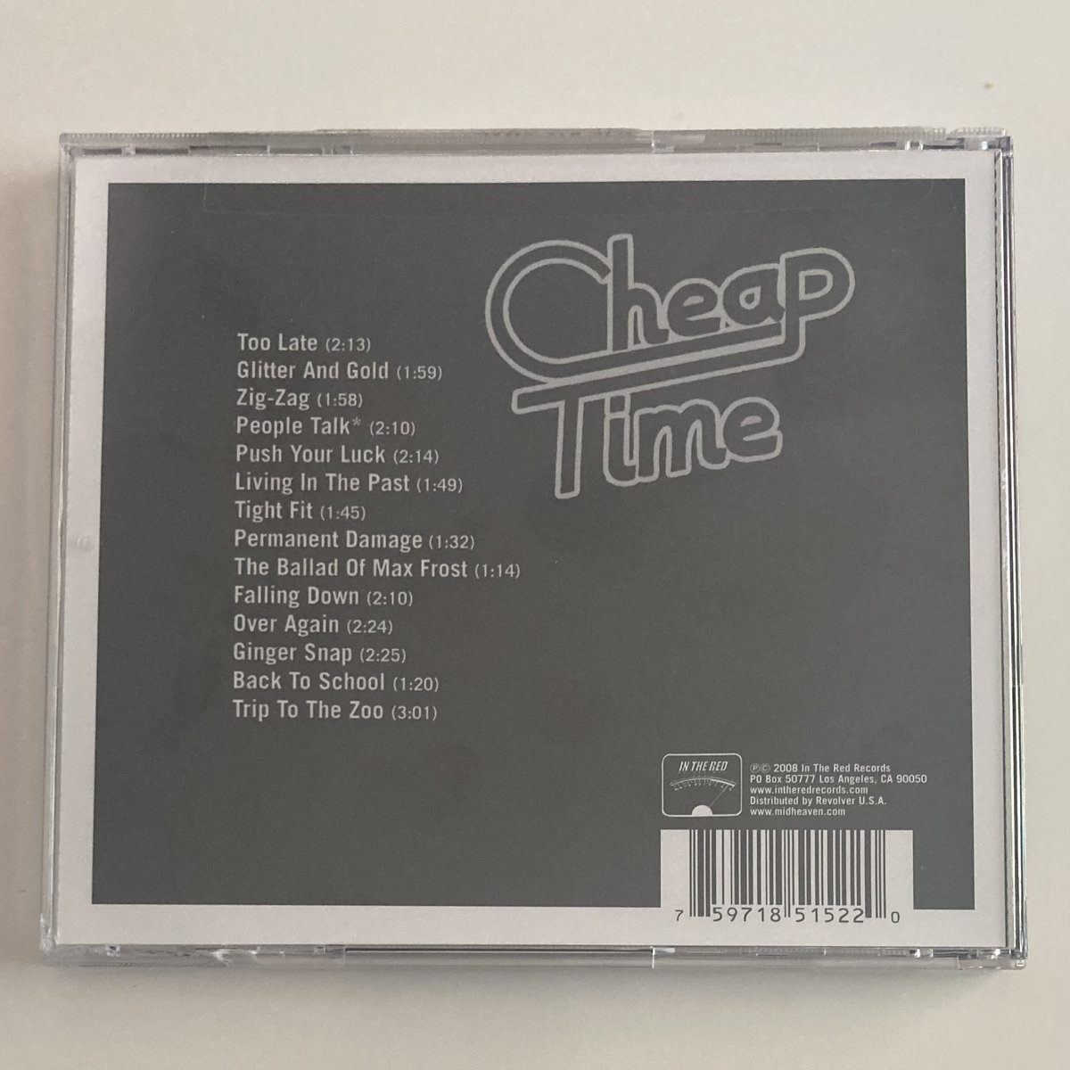 Too Late | Cheap Time | Jeffrey Novak