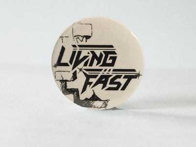 LIVING FAST Badge, 37 mm, Brick Wall | Turborock Productions