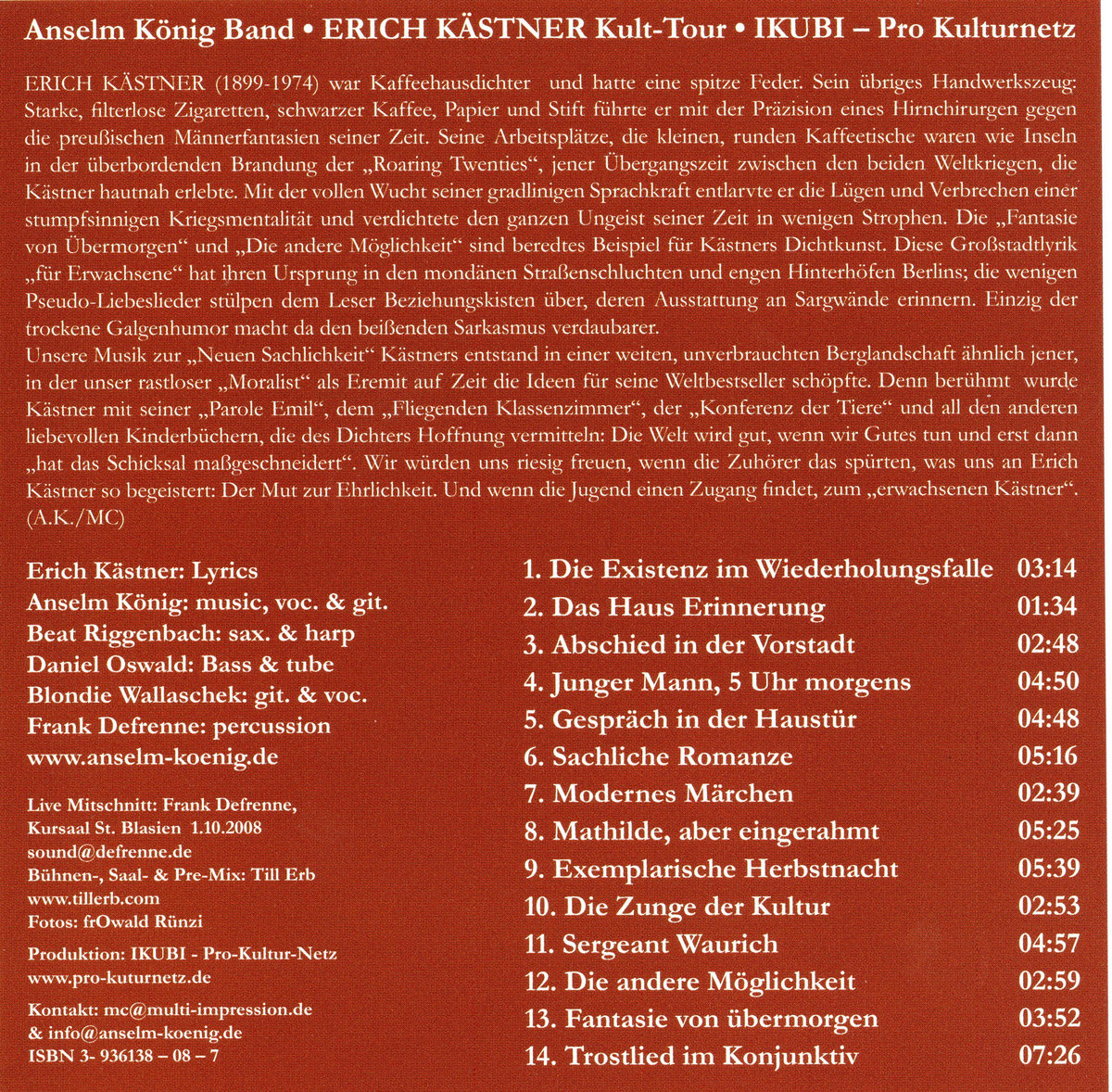 Kästner KultTour | Anselm König