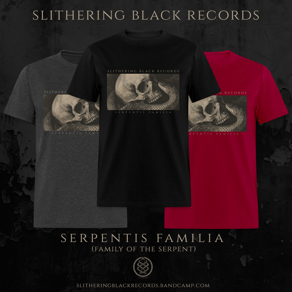 SBR - Serpentis Familia (family of the serpent) T-Shirt | Slithering Black Records