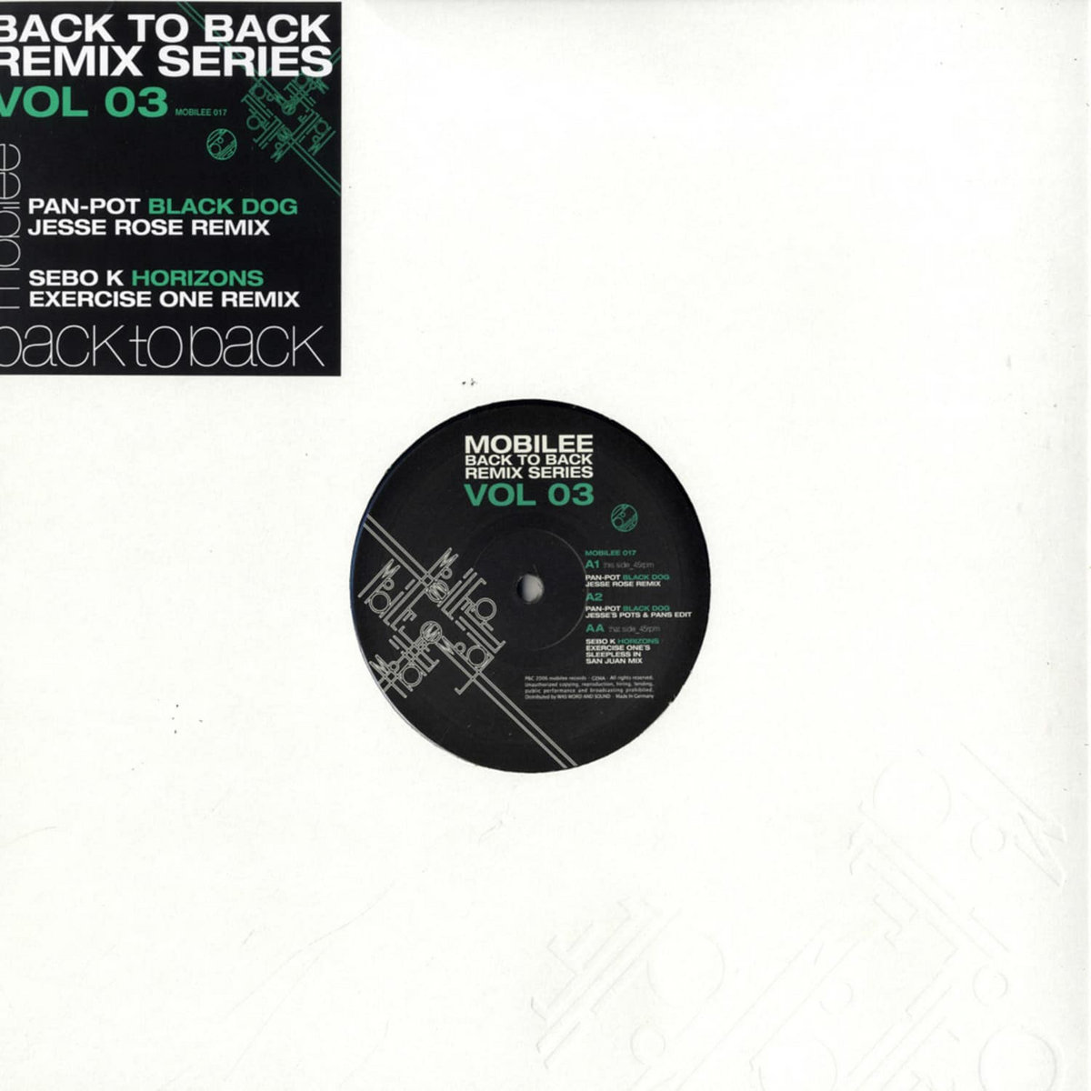 Mobilee remix series vol.3 | Pan-Pot, Sebo K, Jesse Rose, Exercise One ...
