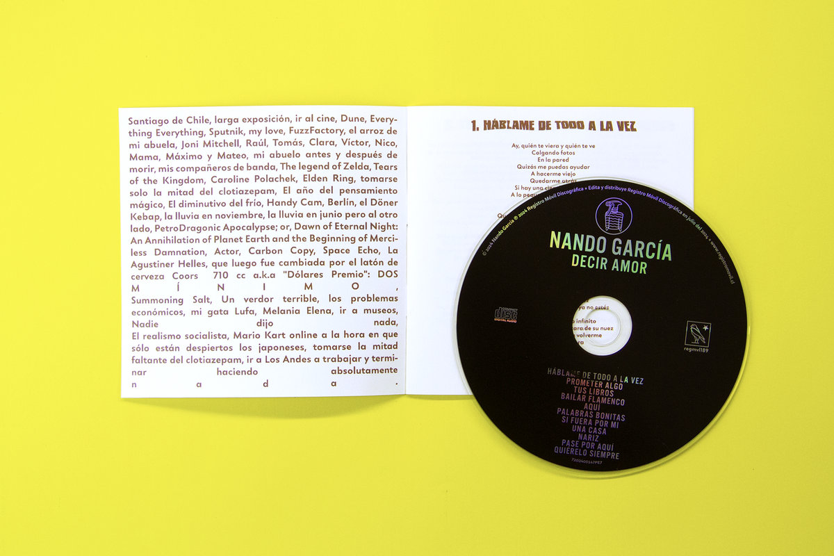 Decir Amor | Nando García | Registro Móvil Discográfica