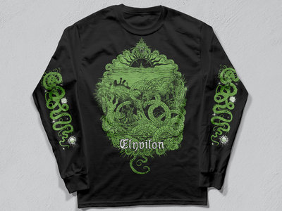 Sludge Green Longsleeve - 'Serpent of the Forgotten Pools' Three Panel ...