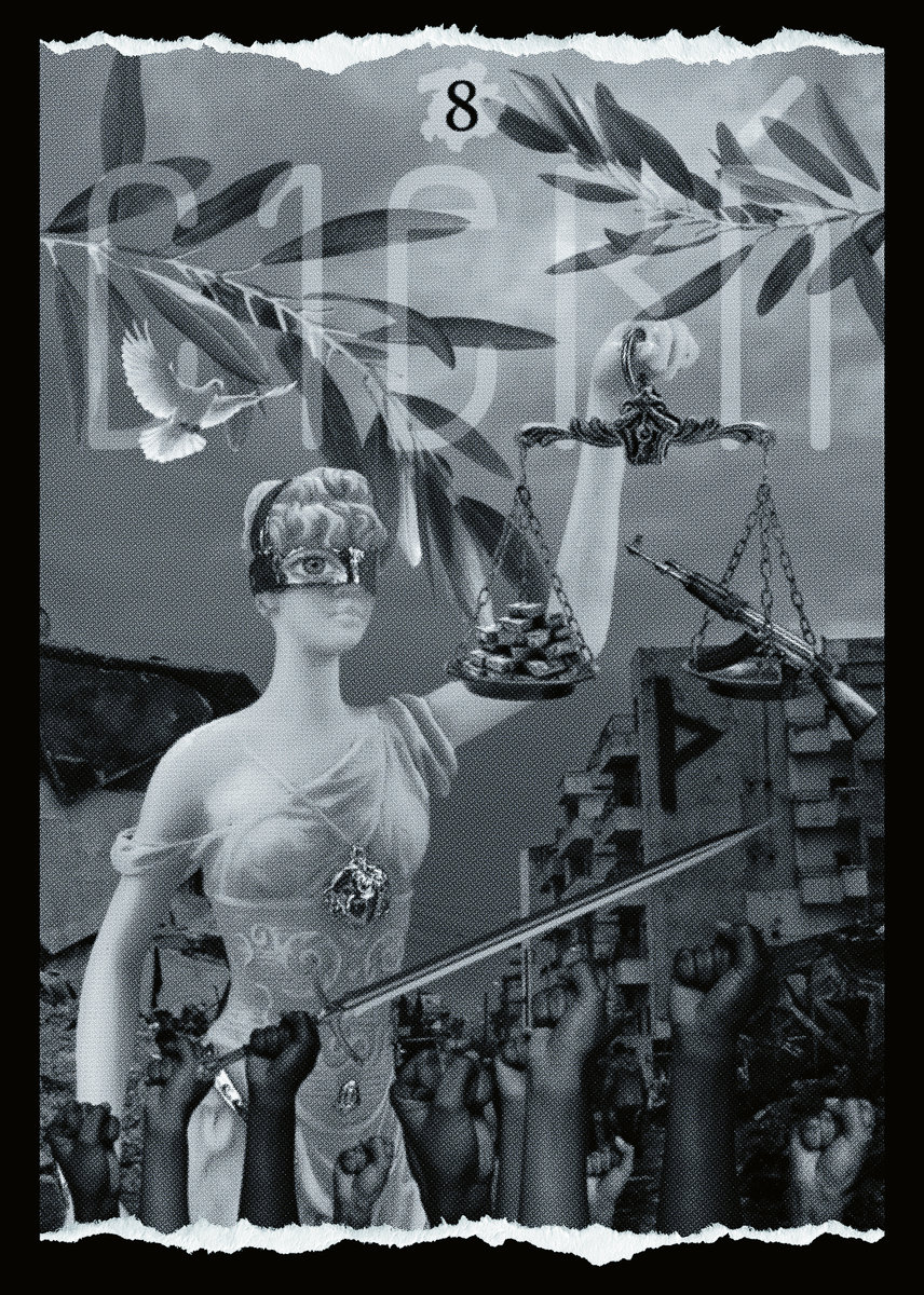 Justice Tarot Card (w/ "Flawless" download code) | CIERŃ
