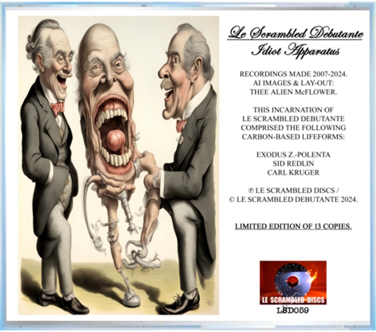 Le Scrambled Debutante – 'Idiot Apparatus' pro-CDr ltd. to 13 ...