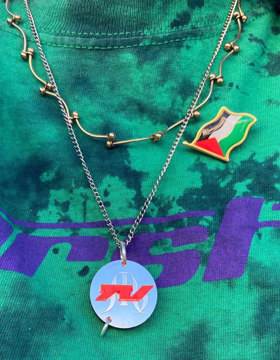 DOUBLE AV LOGO NECKLACE | ascendant vierge