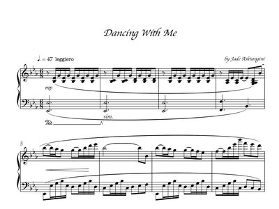 Sheet Music - Digital (PDF) - Dancing With Me | Jade Ashtangini