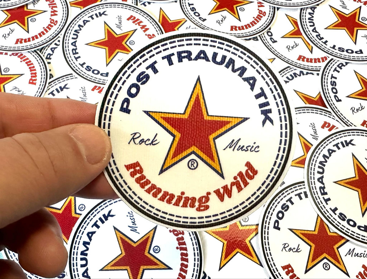 3' Post Traumatik "Running Wild" Chuck's Logo | Post Traumatik