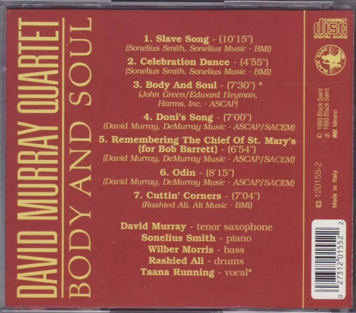 Body And Soul | David Murray Quartet | Black Saint
