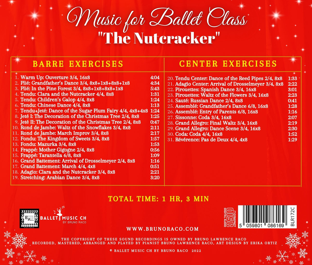 Music for Ballet Class - The Nutcracker | Bruno Lawrence Raco/ Ballet ...