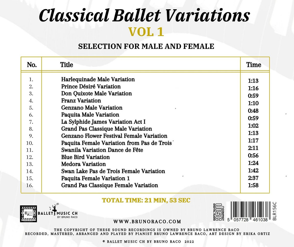 Grand Pas Classique Female Variation | Bruno Lawrence Raco / Ballet ...