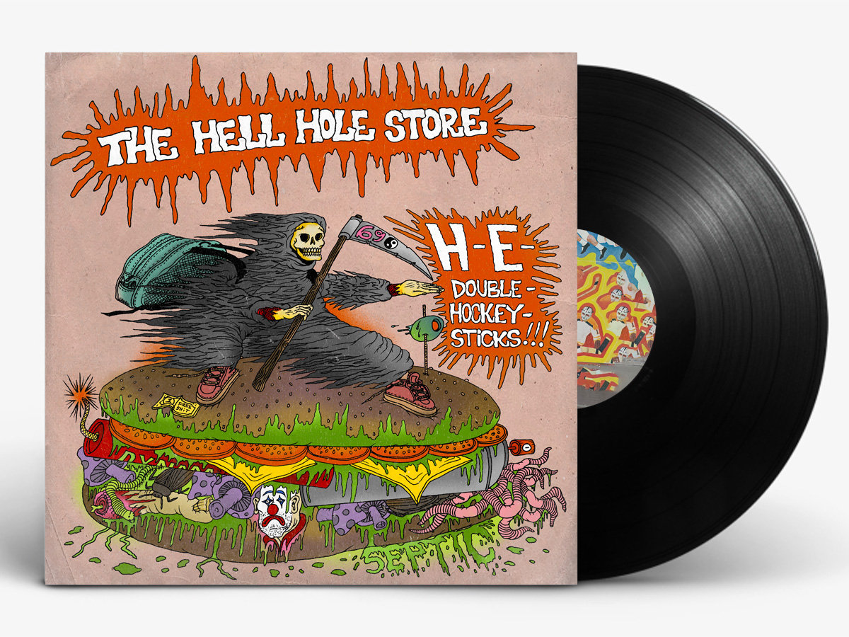 H. E. Double Hockey Sticks | The Hell Hole Store | Swimming Costume