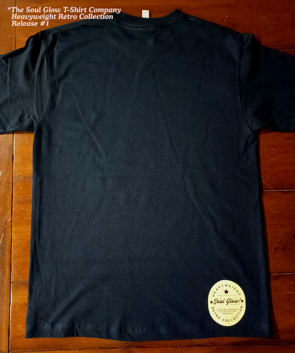 SOUL GLOW "Michael & Janet" unisex tee/sticker/button set (Dark Navy) 3XL | the Dynamite Dave Soul