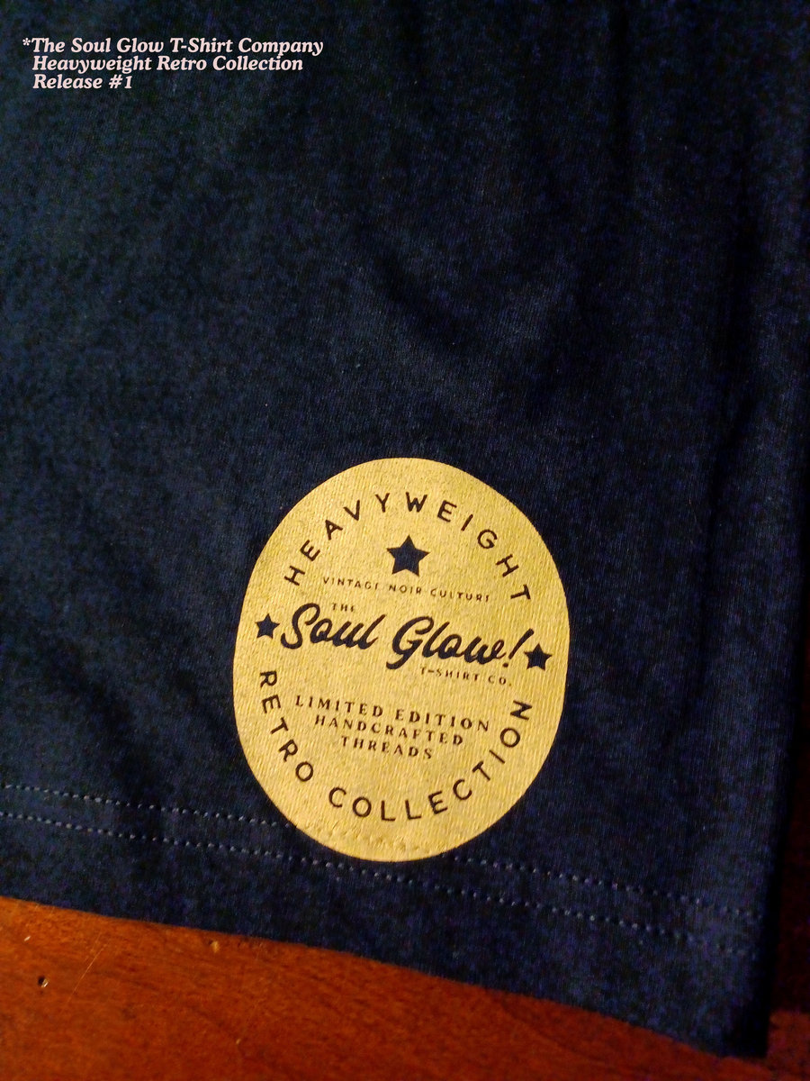 SOUL GLOW "Michael & Janet" unisex tee/sticker/button set (Dark Navy) 4XL | the Dynamite Dave Soul