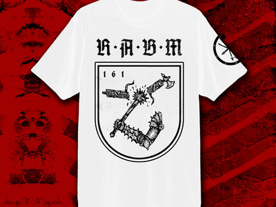 Special Edition White RABM Shield T-shirt | Red Nebula