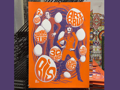 Bis 30th Anniversary w/ Art Brut, Yummy Fur, Lung Leg - Concert Poster ...