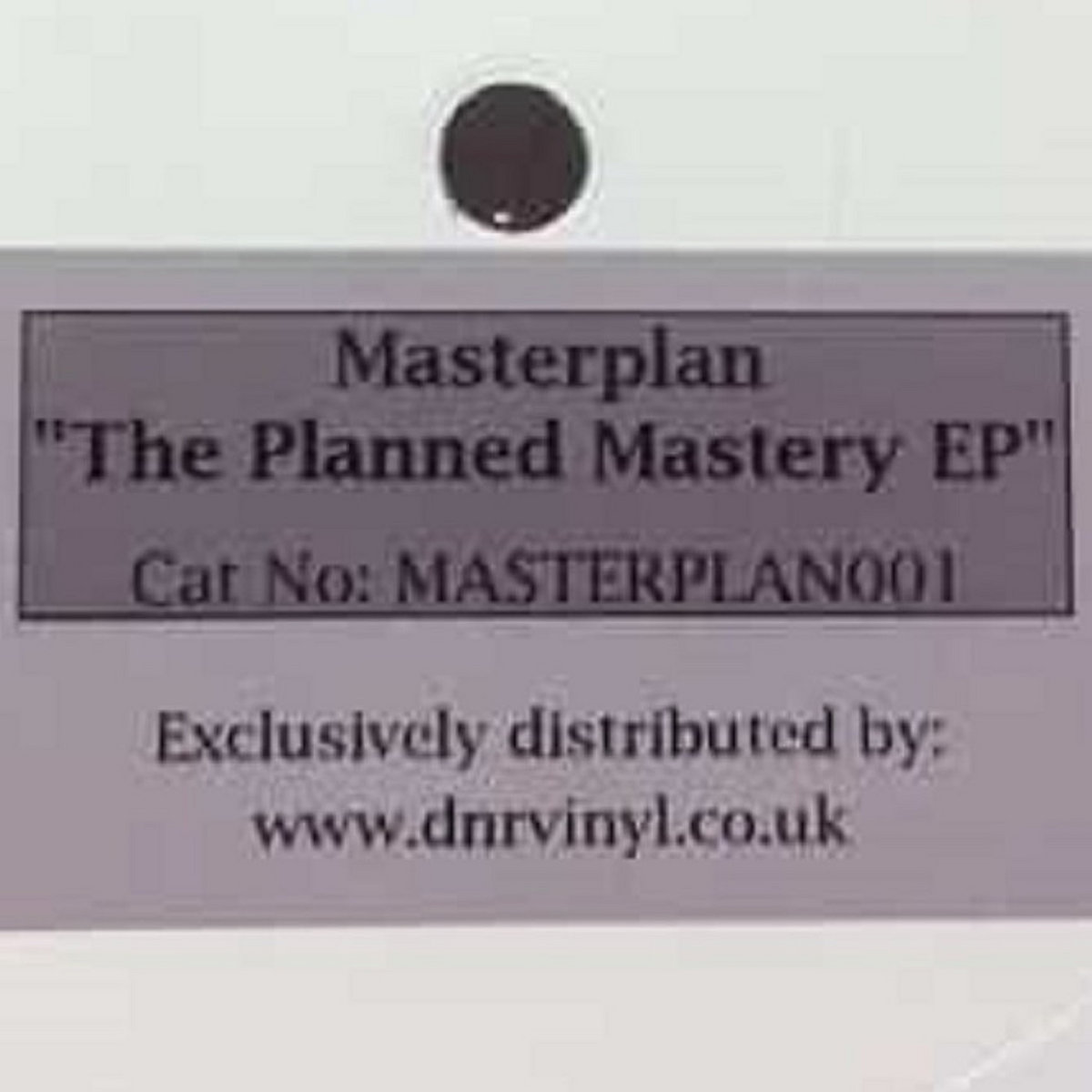 The Planned Mastery EP – Masterplan *VINYL ONLY* | DNR Vinyl