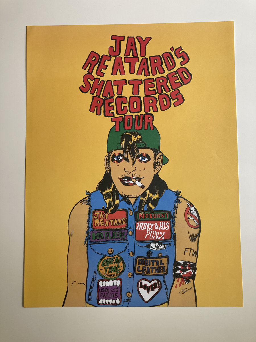 Jay Reatard's Shattered Records Tour Poster (2009) | Jeffrey Novak