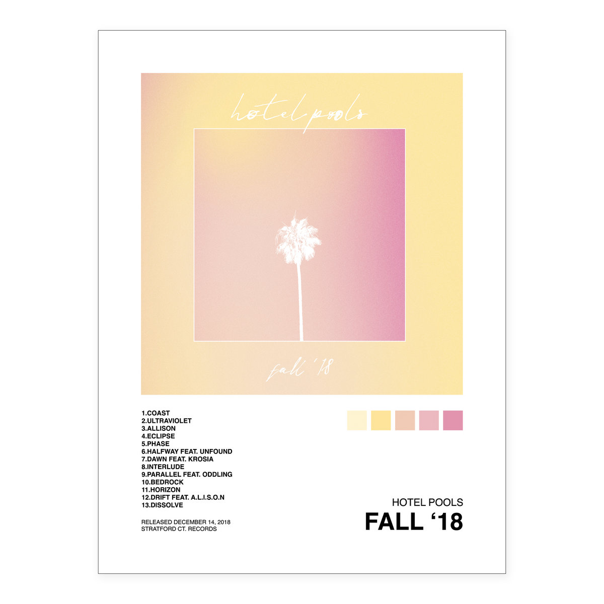 18x24" Fall '18 Poster | Hotel Pools
