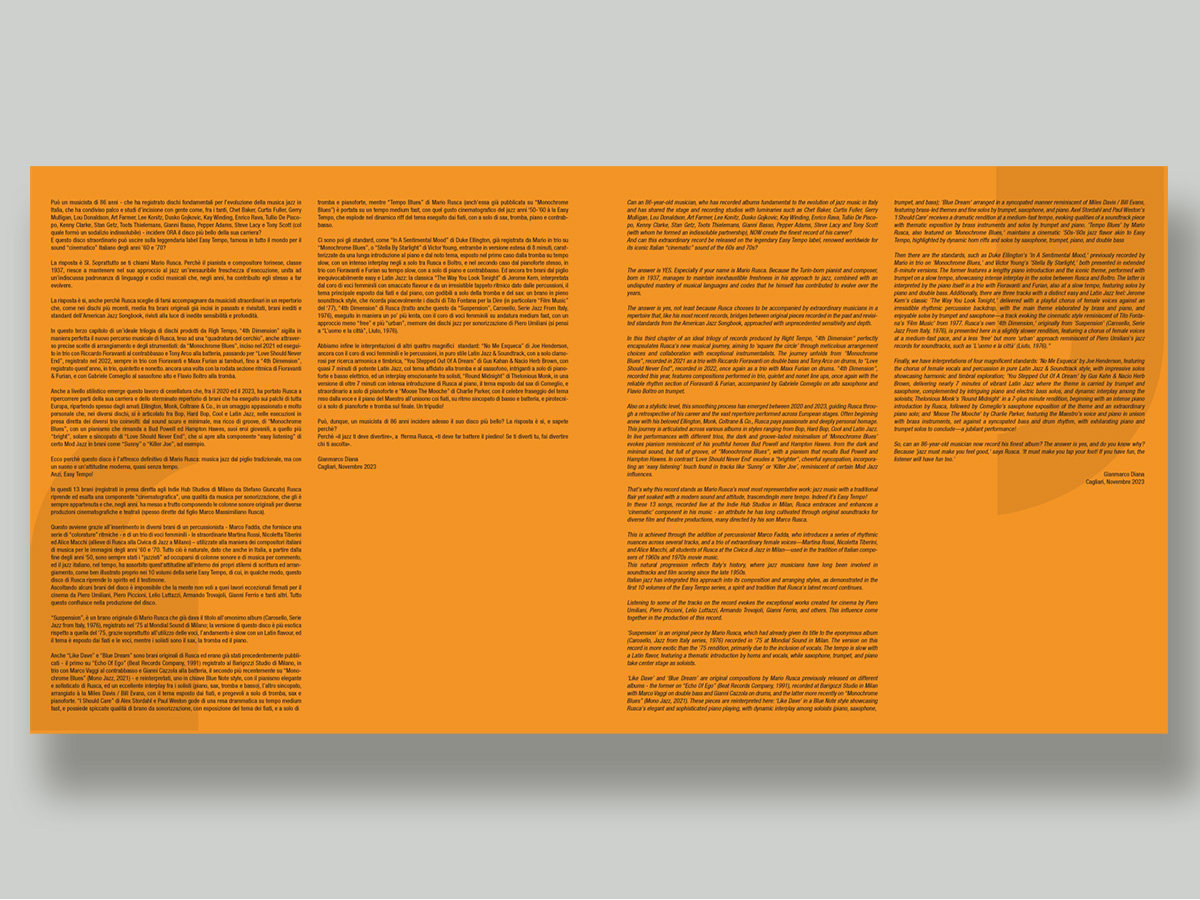 4th Dimension | Mario Rusca (quintet, nonet) | Right Tempo / Mono Jazz ...