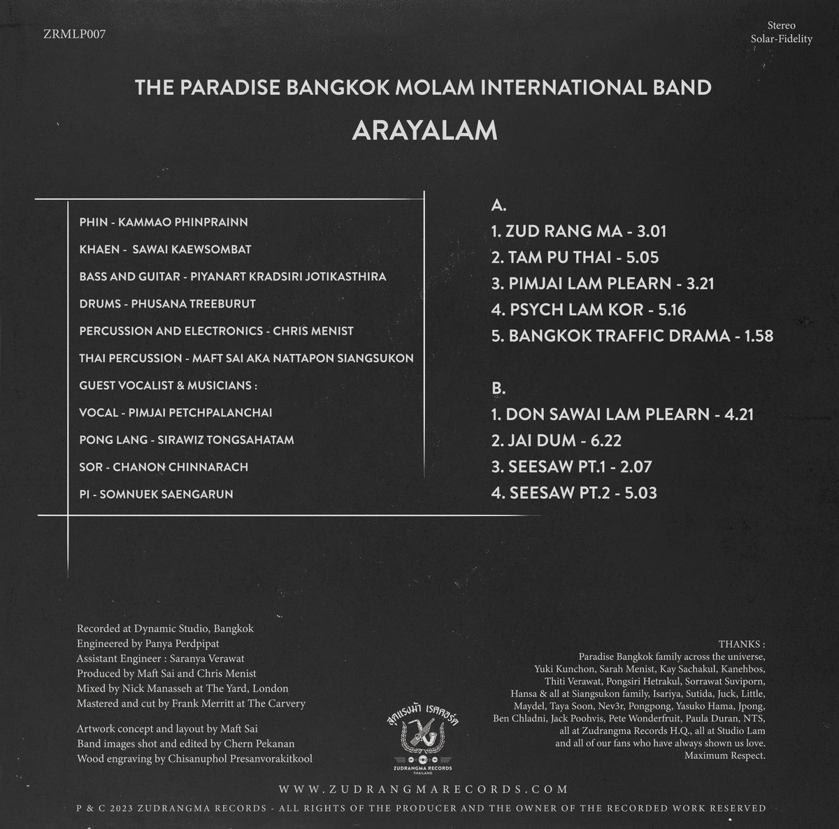 Araya Lam | The Paradise Bangkok Molam International Band