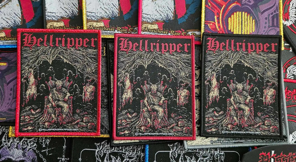 'The Cursed Carrion Crown' Woven Patch | Hellripper