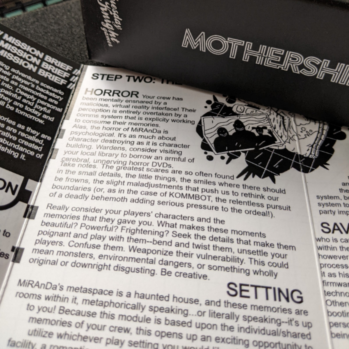 Full-color game pamphlet [tri-fold] | Fantasy Audio Magazine