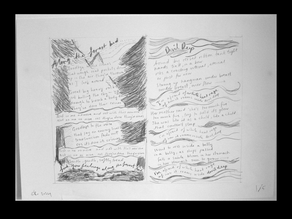 5 x Original Hand Written Lyric Panels from Lyric Book & LP | Crystal ...