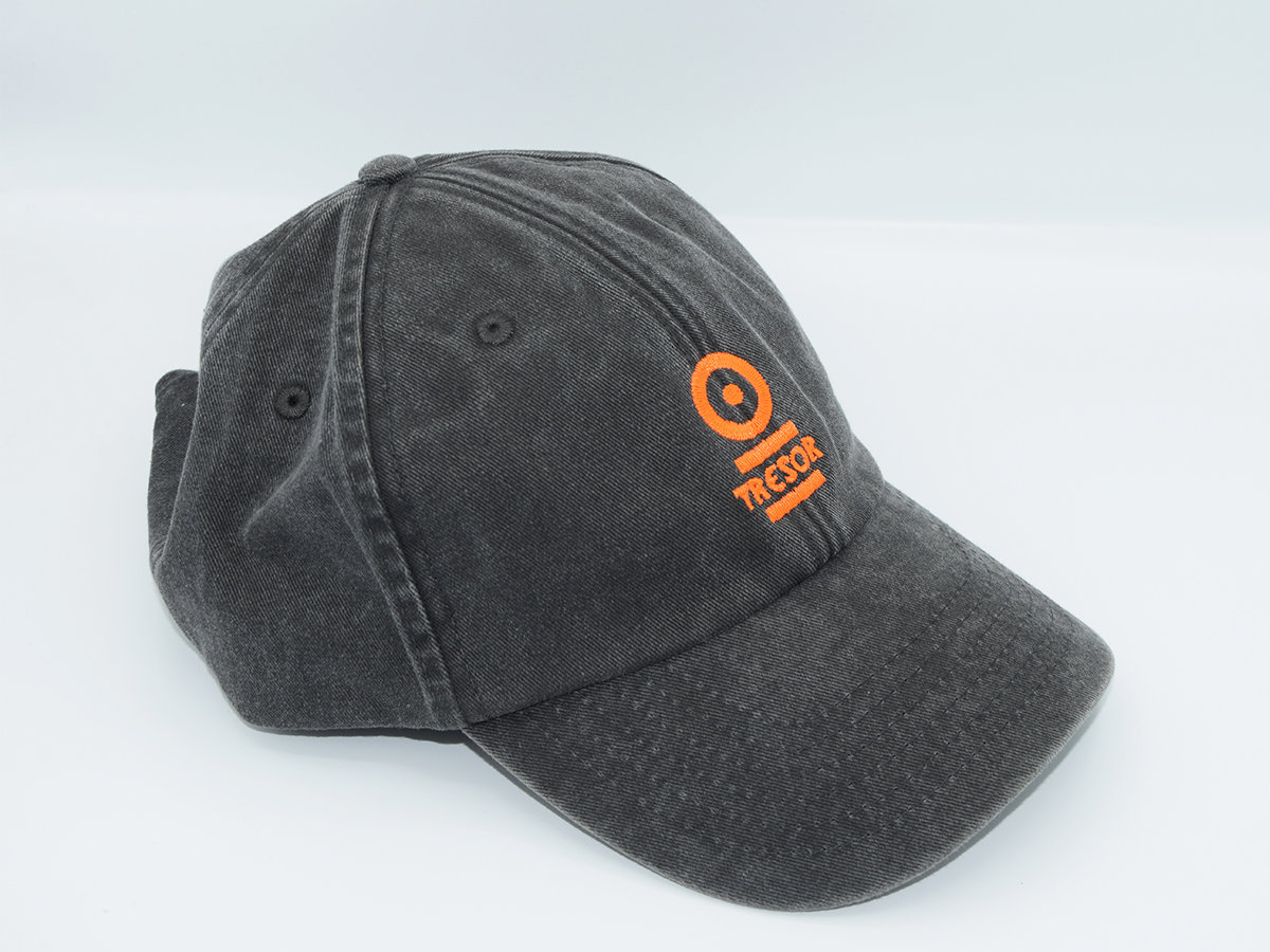 Logo Embroidered Cap - Washed/Orange | Tresor Records