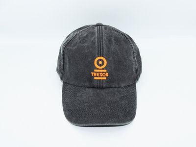 Logo Embroidered Cap - Washed/Orange | Tresor Records