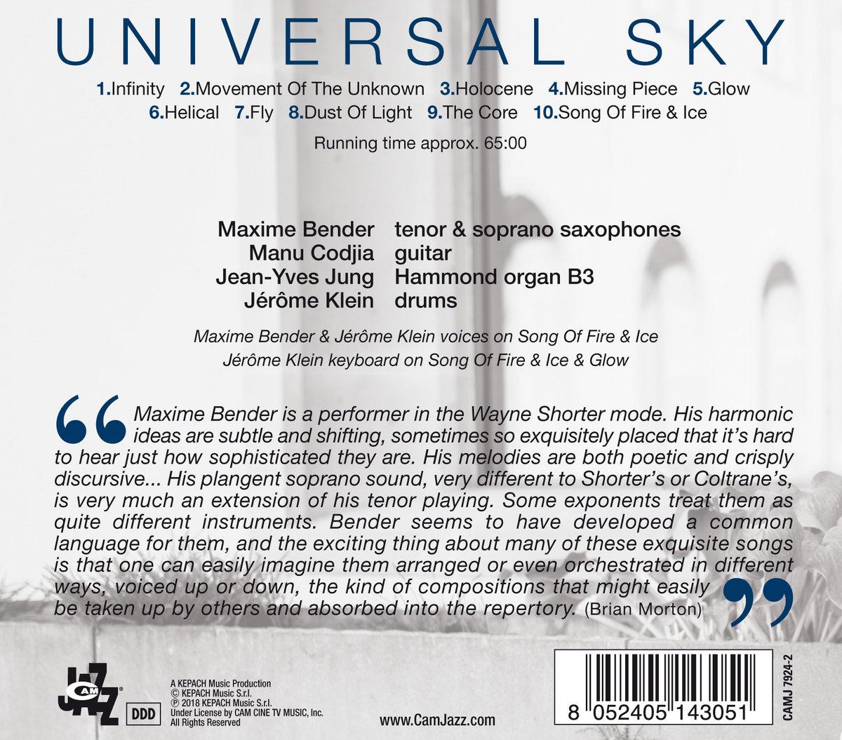 Universal Sky | Maxime Bender, Universal Sky | Cam Jazz