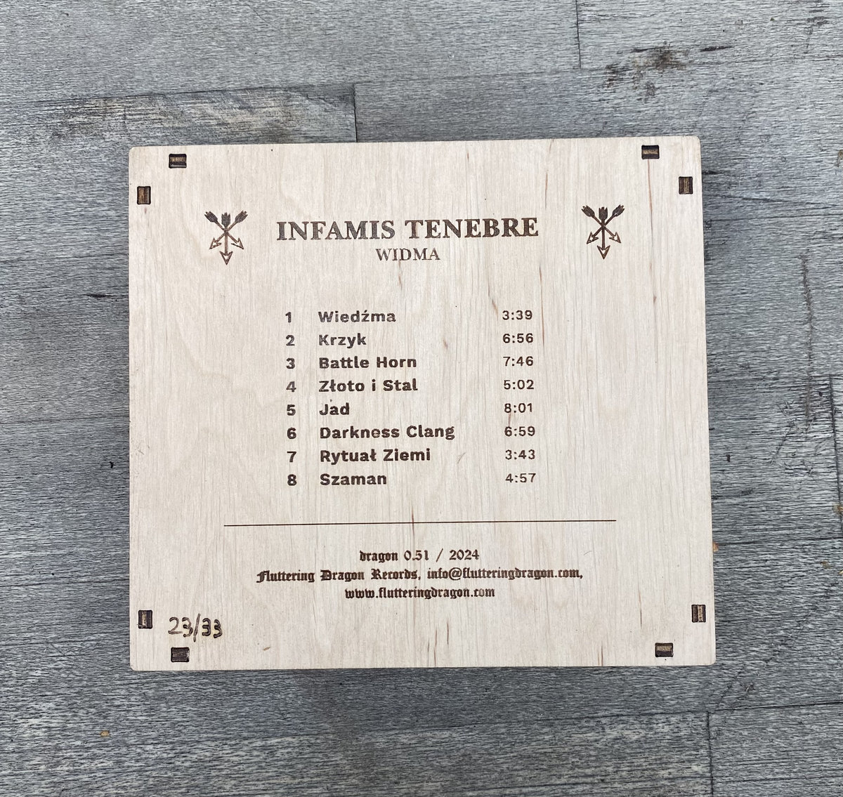 Infamis Tenebre - Widma | Fluttering Dragon Records