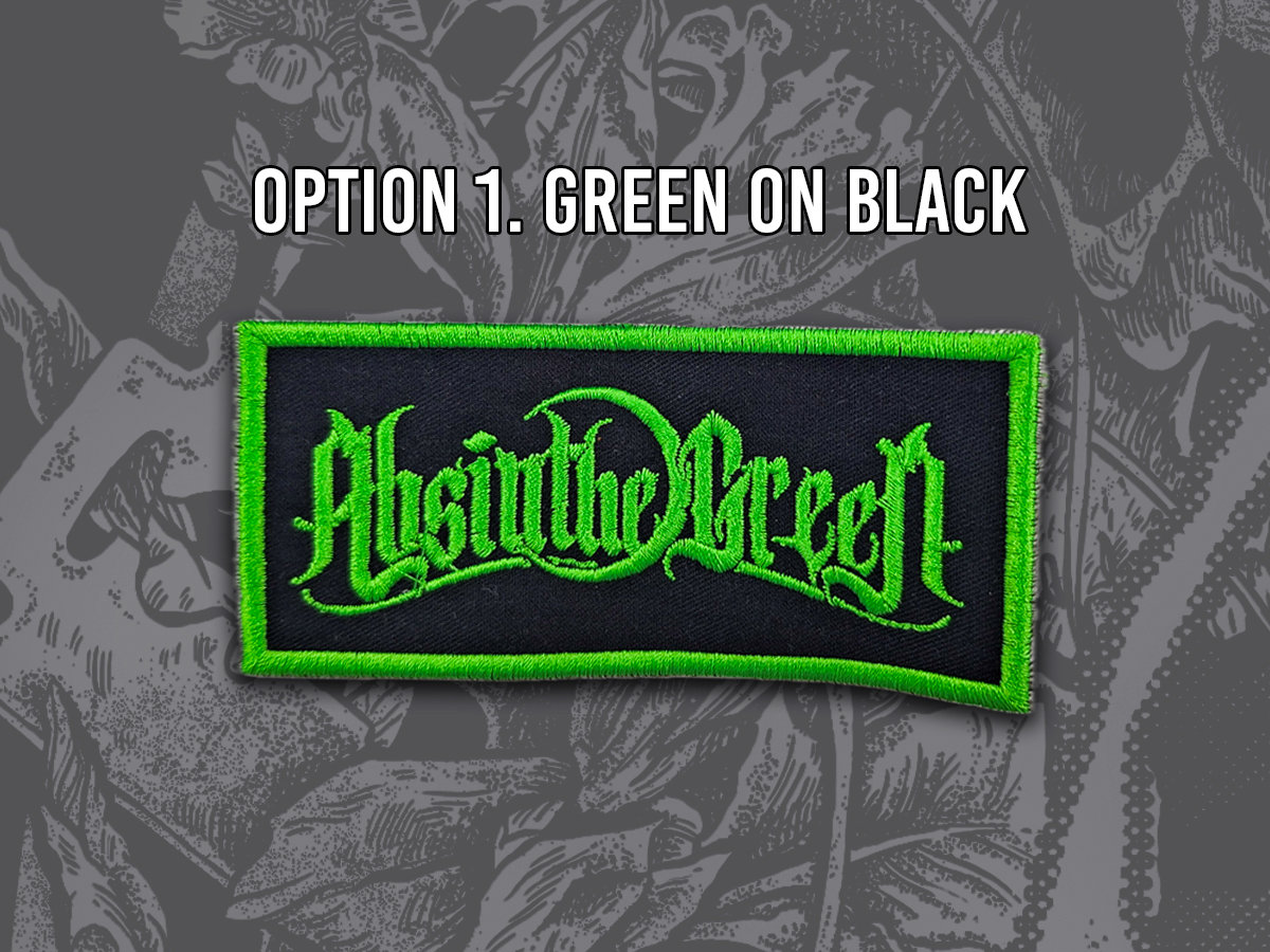 Absinthe Green logo embroidered patch | Absinthe Green