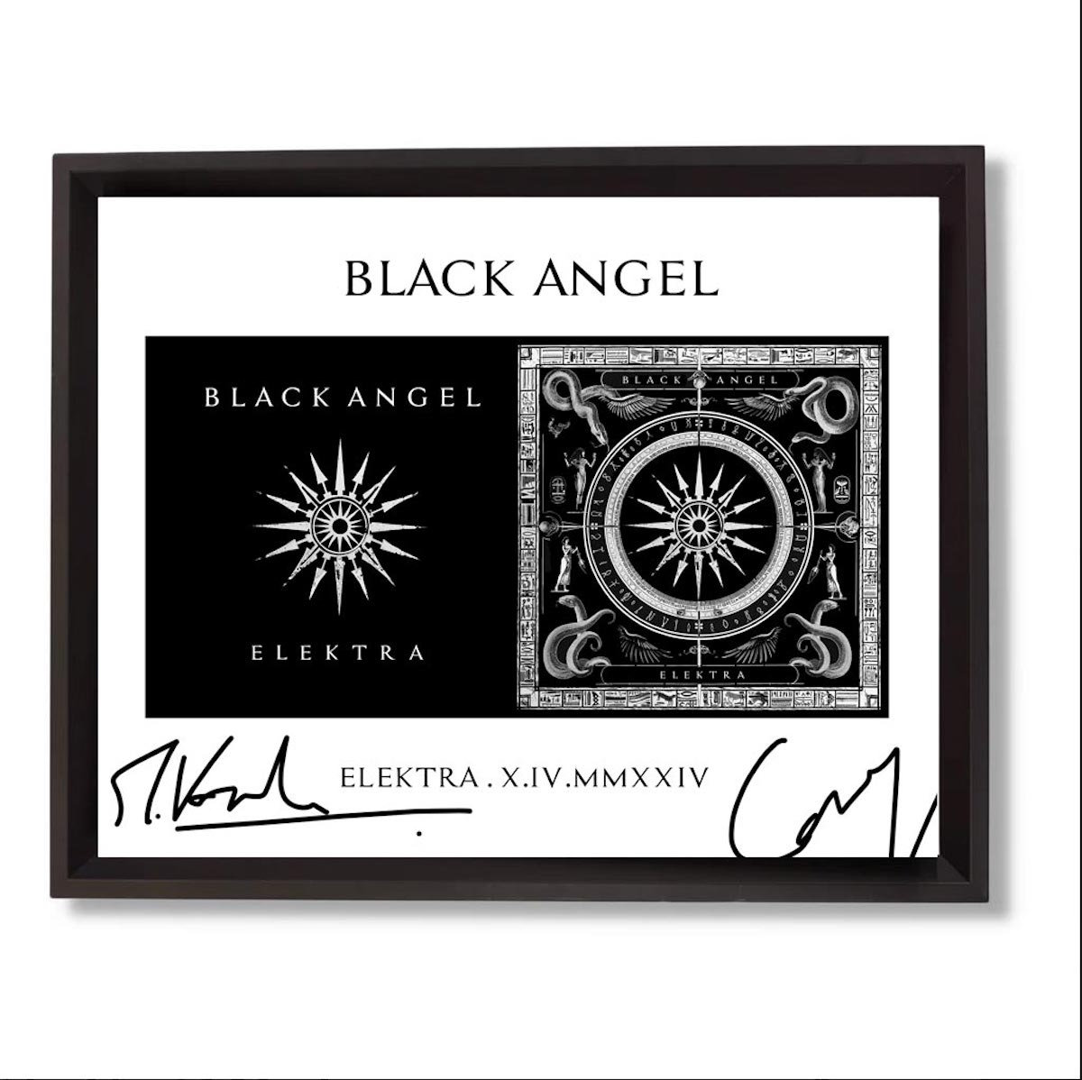 ELEKTRA ALBUM ARTWORK SIGNED | Black Angel