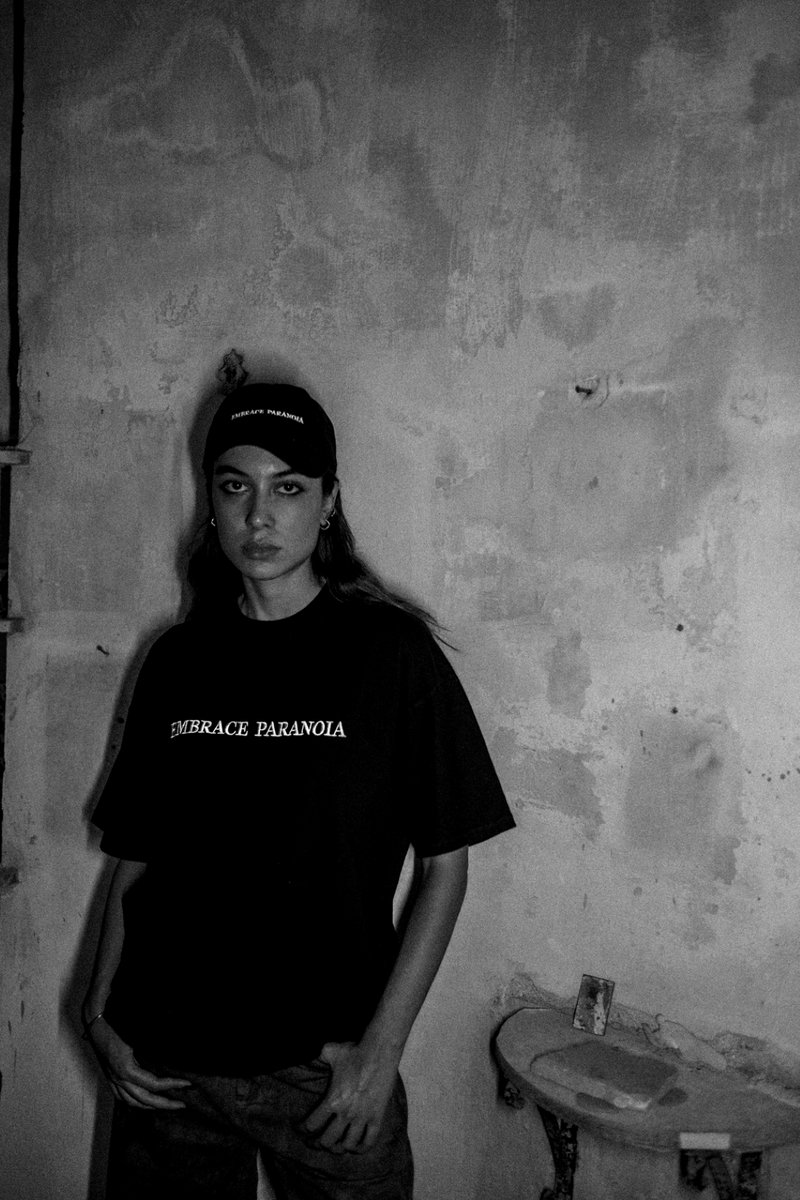 Embrace Paranoia Embroidered T-shirt | PARAPHER