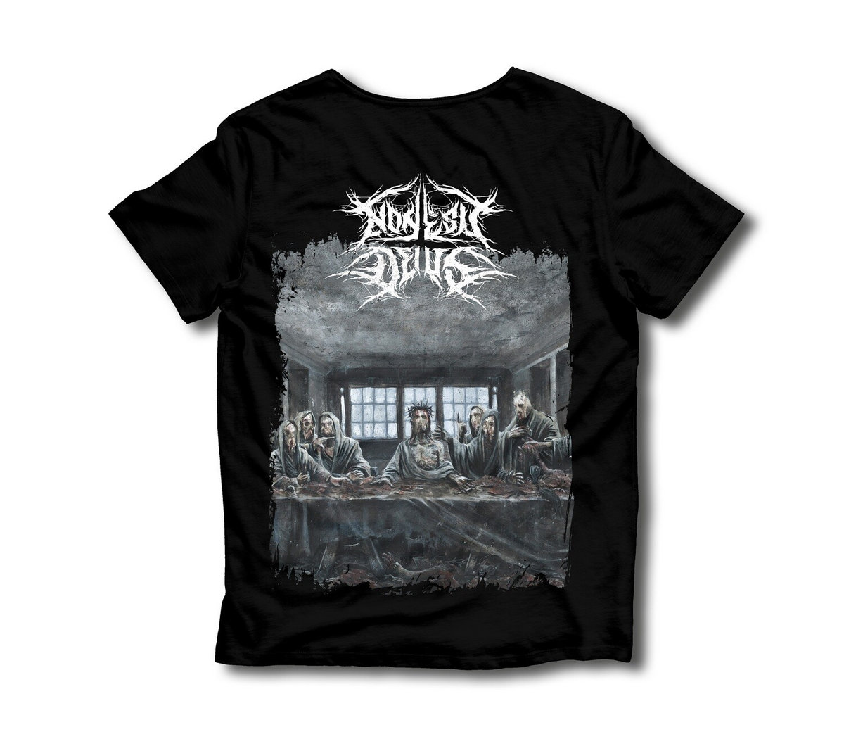 T-Shirt - Non Est Deus "Last Supper" - Design Black | Noisebringer